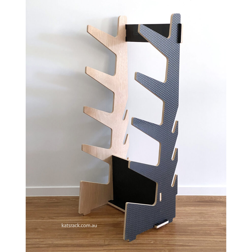 5 BOARD 1.2M ELECTRIC SKATEBOARD RACK – MARINE PLY/HEX – Kats Rack