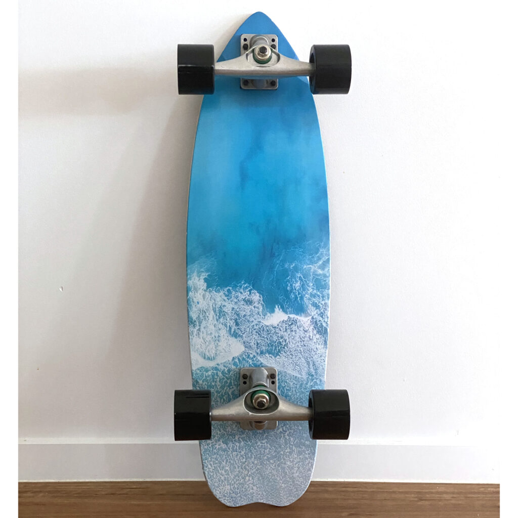 BONDI SURFSKATE COMPLETE SKATEBOARD – BLUE WAVE – Kats Rack