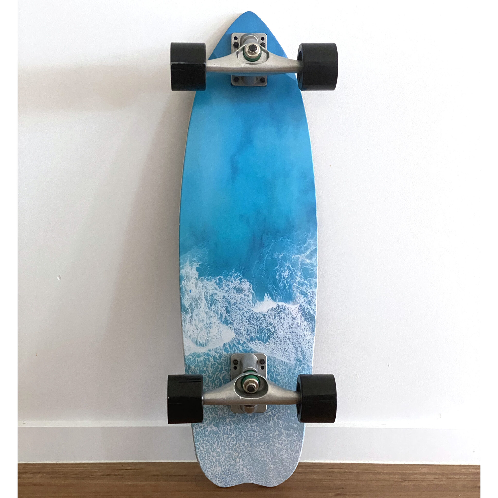 BONDI SURFSKATE COMPLETE SKATEBOARD – BLUE WAVE – Kats Rack