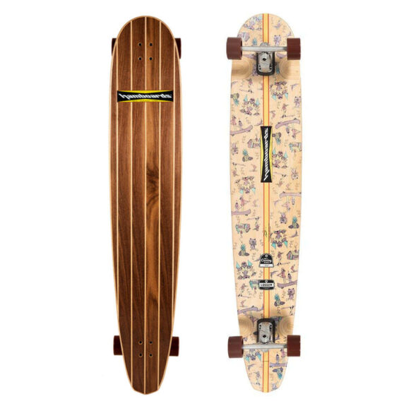 Hamboards Complete 60″ Logger Walnut HST Skateboard – Kats Rack